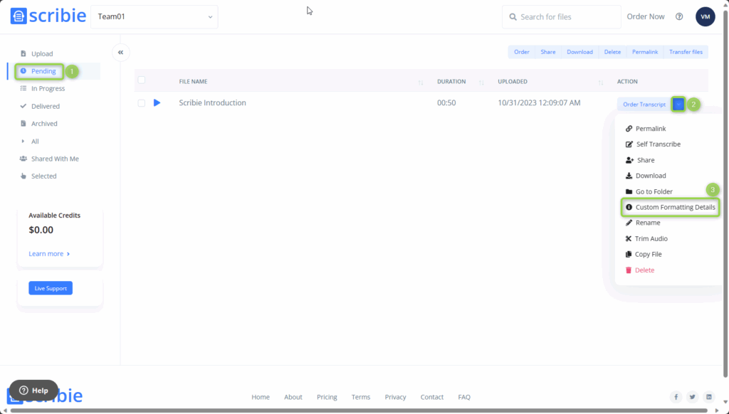 Custom Formatting Feature for Customers - Scribie Blog